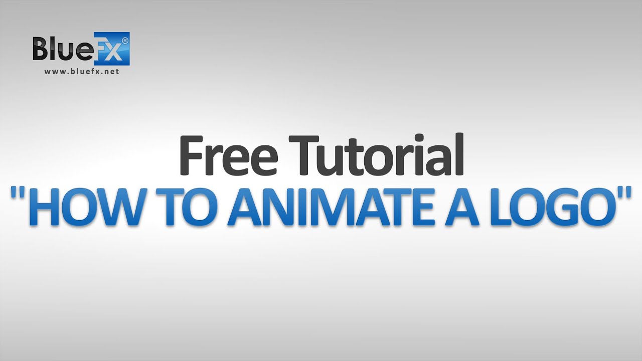 Logo Animation After Effects Template - BlueFx Tutorial