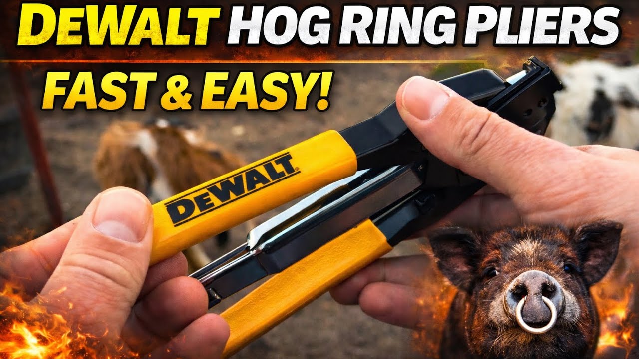 DeWalt Hog Ring Pliers - Quick, easy, and effective.