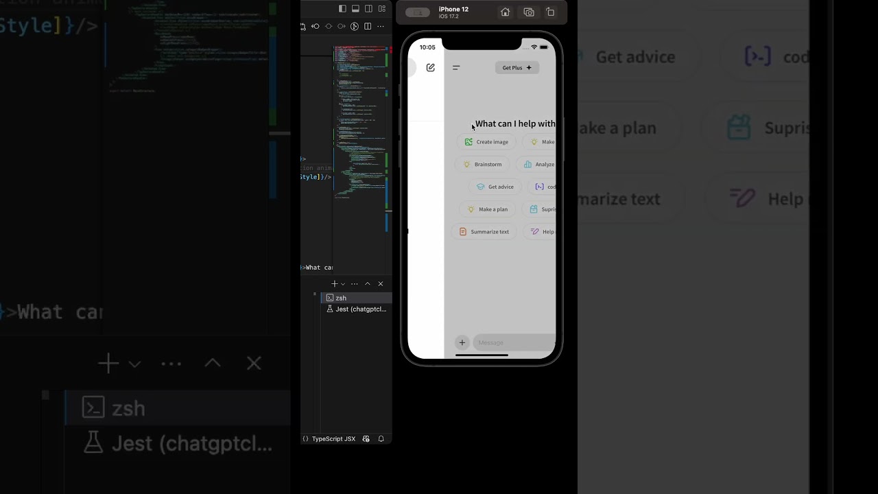 React Native ChatGPT Clone | Complete Tutorial is Out Now #shorts #javascript #reactnative