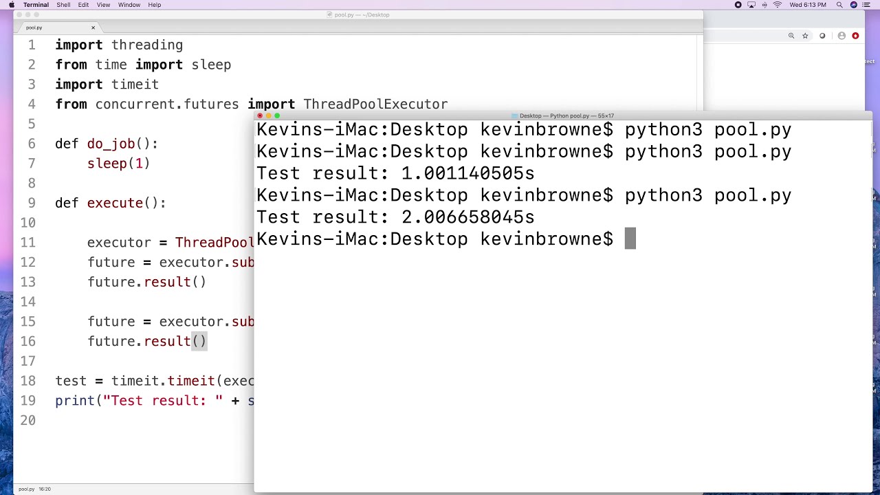 Thread Pool Pattern in Python
