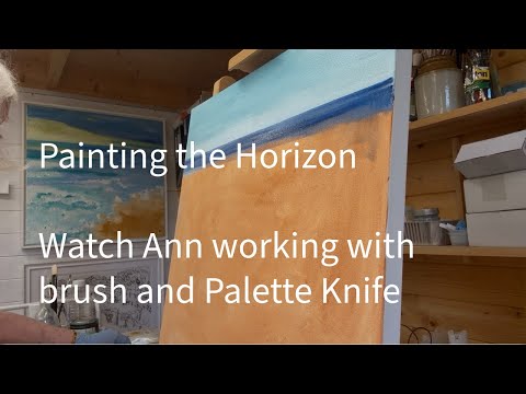 Painting the Horizon | watch Ann painting the sky and horizon as she begins this large oil painting