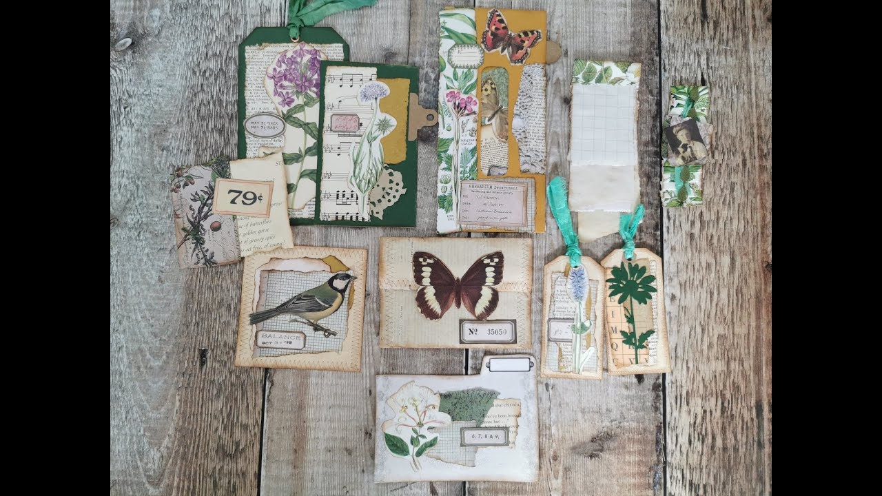 Making Ephemera - Finishing off Projects - Junk Journal - Let's Create