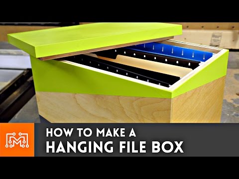Hanging File Box // How-To | I Like To Make Stuff