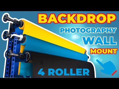 STUDIO BACKDROP Wall Mount This Neewer Photography Backdrop With 4 rolls Backgrounds
