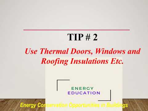 Energy Conservation Opportunities in Buildings