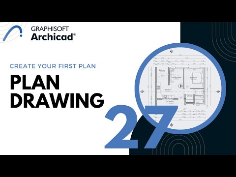 Archicad 27 || Beginner Tutorial | Your First Floor Plan - 2024