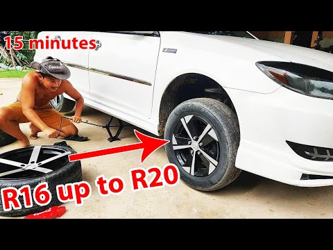 Change R16 to R20 wheels by hand - For my car camry 2002 Modified