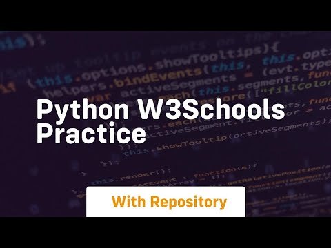 python w3schools practice