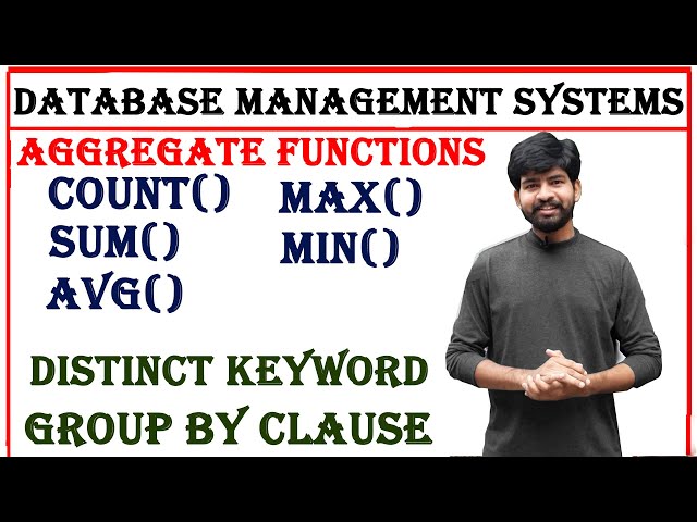 Understanding Aggregate Functions in DBMS: Count, Sum, Avg, Max, Min ...