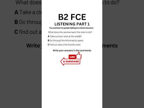 B2 First (FCE) Listening Practice Test 2025 - Part 1 #b2firstlisteningtests #learningenglish #fce