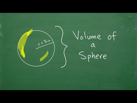 Let’s Find The Volume of a Sphere….Step-by-Step….