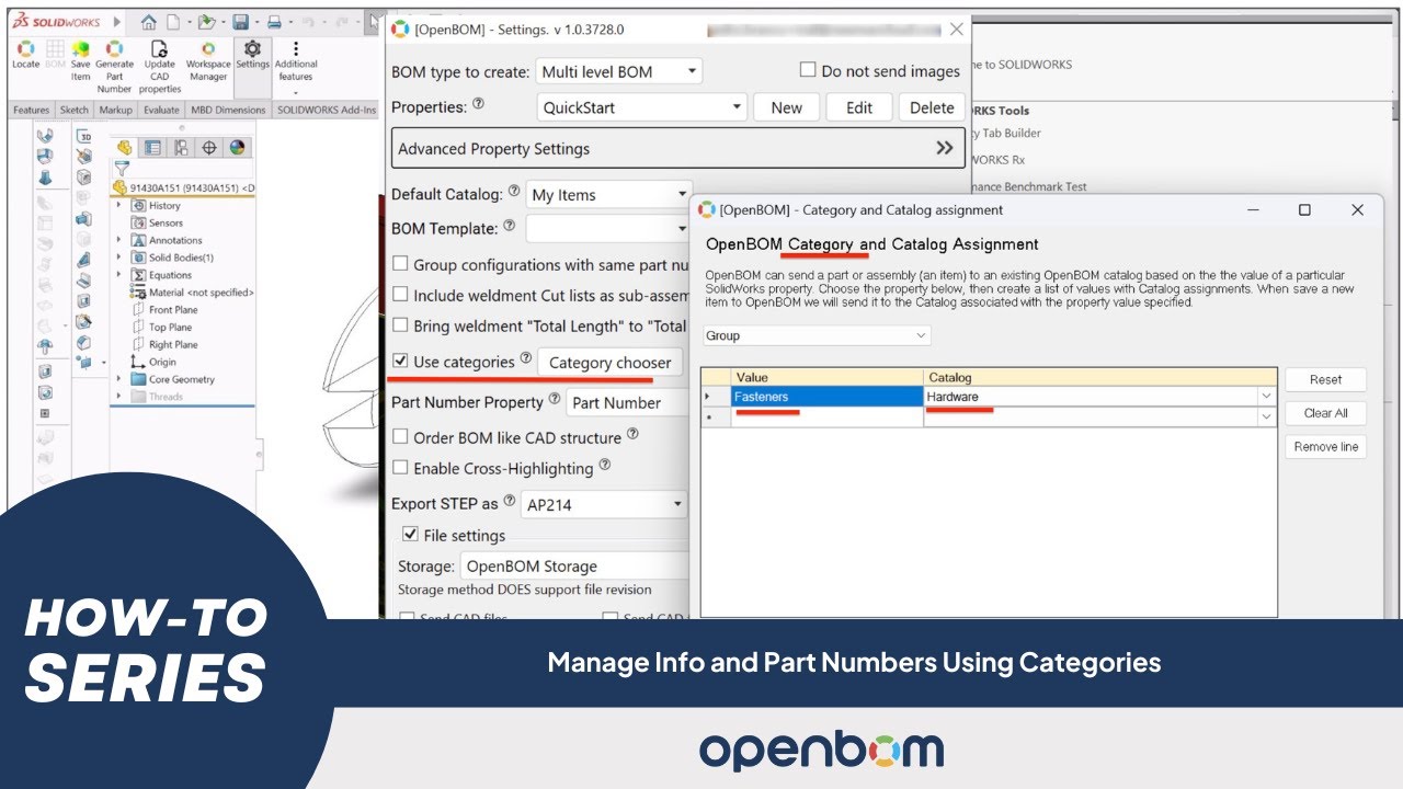 OpenBOM How-To Series: Manage Info and Part Numbers Using Categories