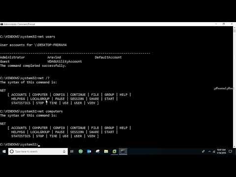 how to run net view share use user commands in windows 10