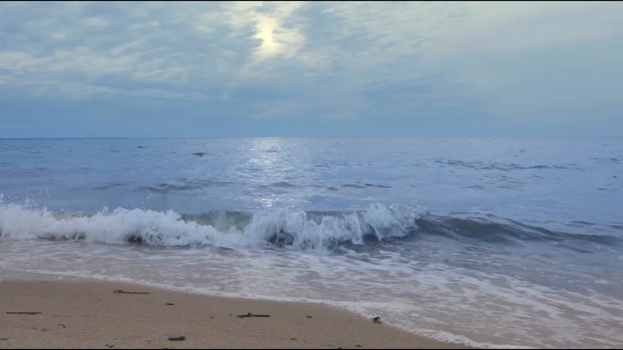 10 Minute - Cloudy Beach Afternoon 4K Live Wallpaper HQ Audio Meditation