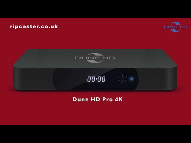 Dune HD Pro 4K Media Player Network Bluetooth Wi-Fi Streamer