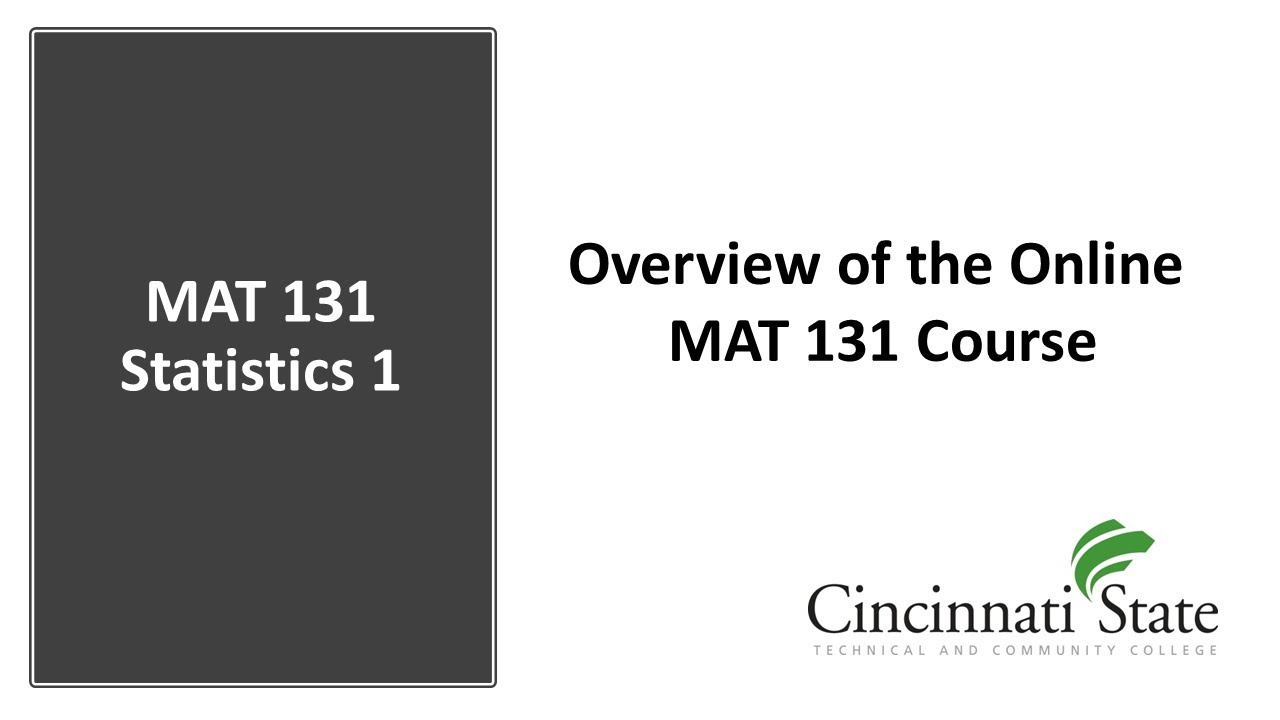 Overview of MAT 131