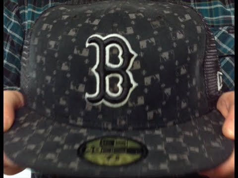 Red Sox 'MLB FLOCKING' Mesh Back Fitted Hat by New Era