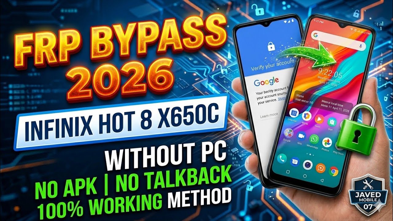 INFINIX HOT 8 X650C FRP BYPASS LATEST SECURITY UPDATE 2026#smartphone #frpunlock #trending #viral 