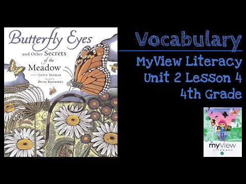 Butterfly Eyes - Vocabulary - SAVVAS MyView Literacy - Unit 2 Lesson 4 - 4th Grade