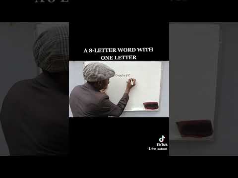 A 8-LETTER WORD WITH ONE LETTER.#trending #comedy