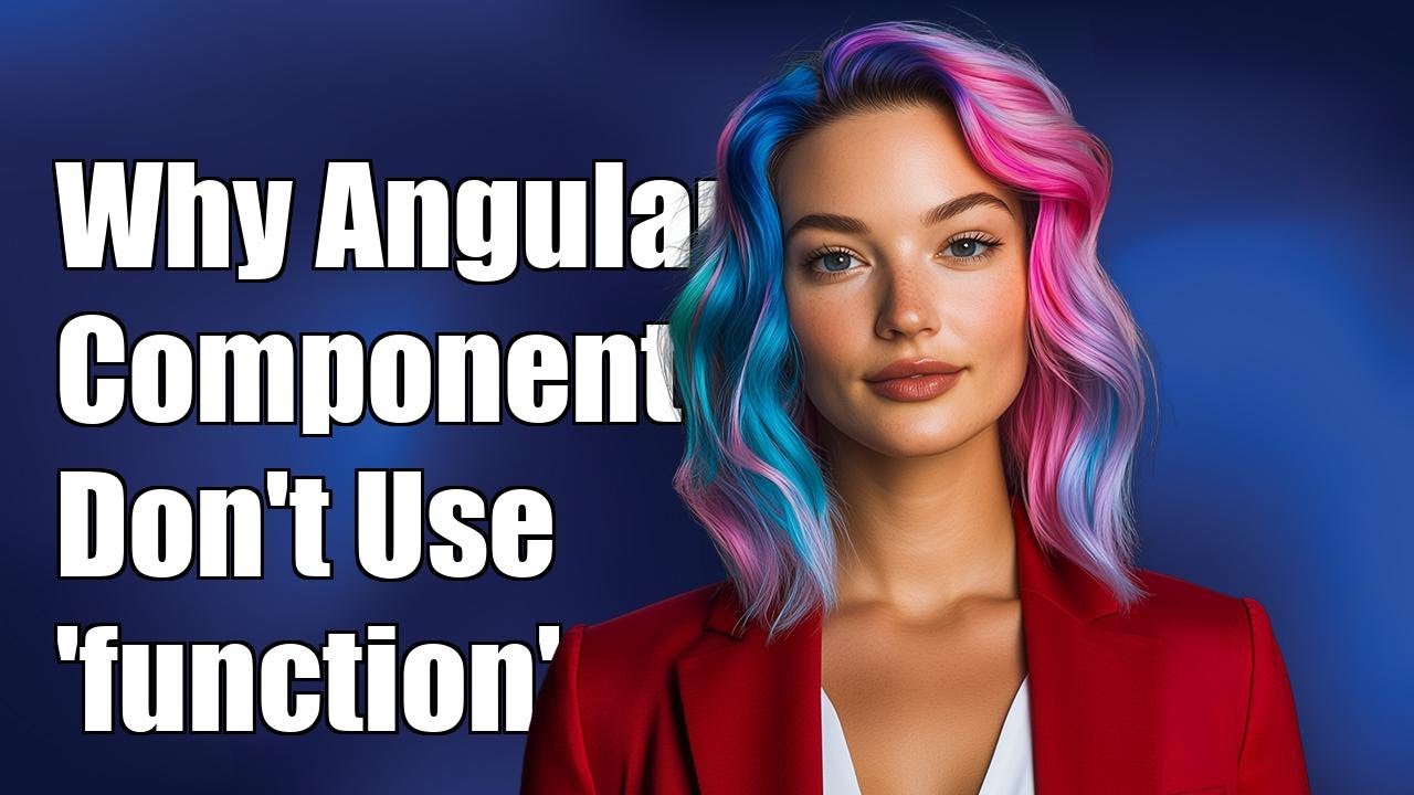 Why Angular Components Don't Use 'function' Keyword: Explained