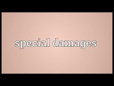 Special damages Meaning