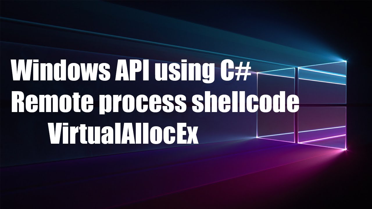 WinAPI with C# - Injecting shellcode in remote process