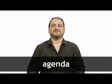 English Translation of “AGENDA” | Collins French-English Dictionary