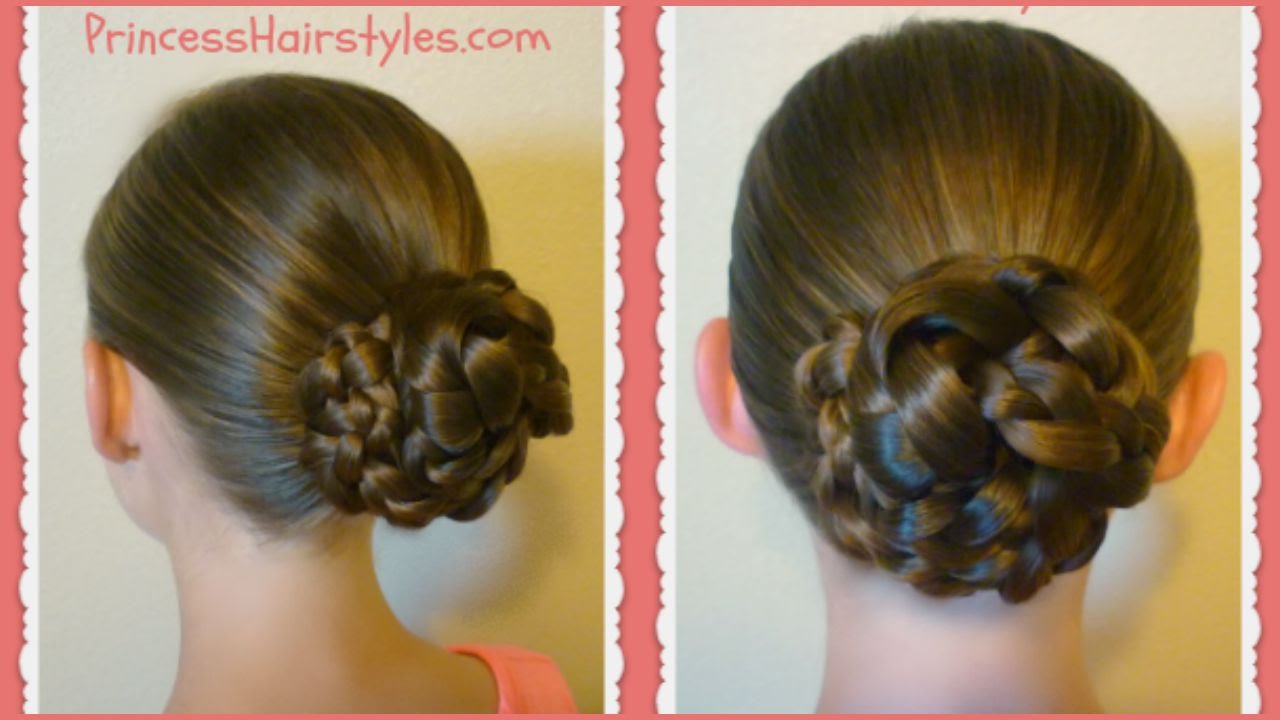 Easy Triple Braid Bun, Back To School Basic Hairstyles
