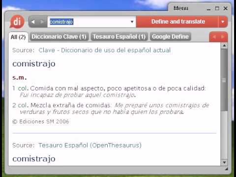 Definición de comistrajo