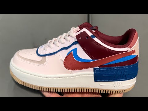 Nike Air Force 1 Shadow Pink Red Womens Shoes