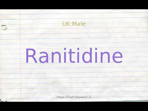 How to pronounce ranitidine