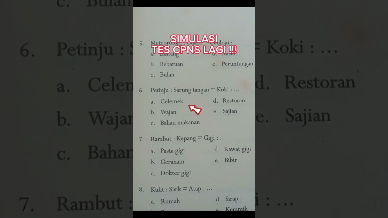 SIMULASI TES CPNS LAGI !!!