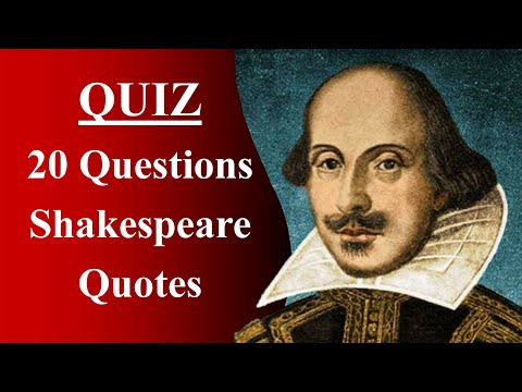 Shakespeare Quotes (20 Questions) KS2