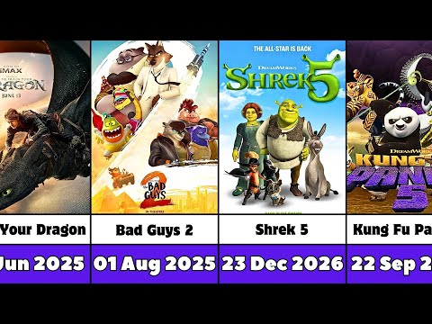 Upcoming of Dreamworks Animated Movies (2025-2028)
