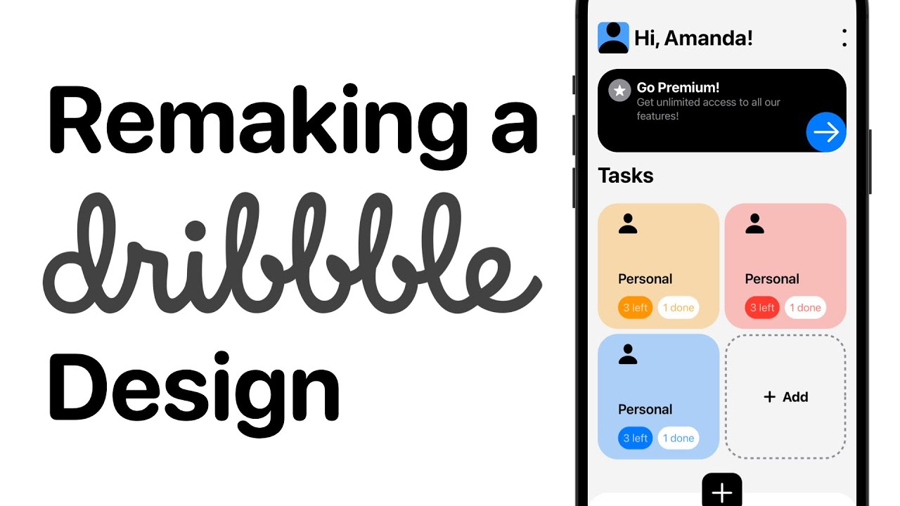 Remaking a Dribbble Design (Speed Coding) | SwiftUI, Xcode