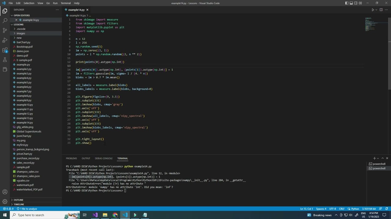 AttributeError: module 'numpy' has no attribute 'int'. Did you mean: 'inf'?