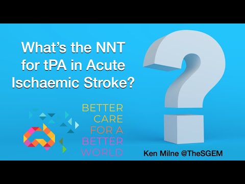 What's the NNT for tPA in Acute Ischaemic Stroke?