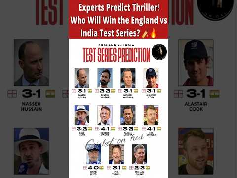 Experts Predict Thriller! Who Will Win the England vs India Test Series? 🏏| #INDvsENG #predictions