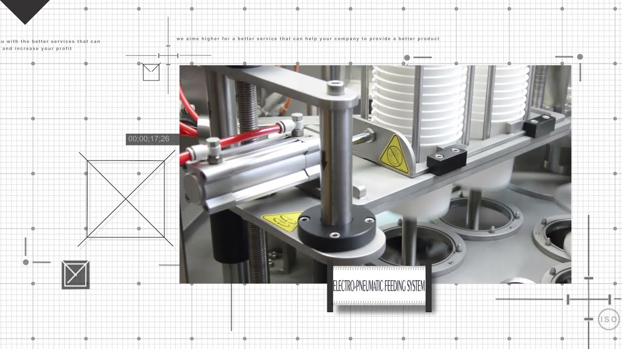Rotary filling machine monoblock-2-heads circular Cups FF10