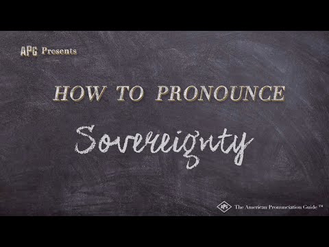 How to Pronounce Sovereignty (Real Life Examples!)