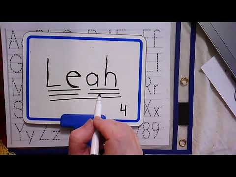 Leah Name Writing