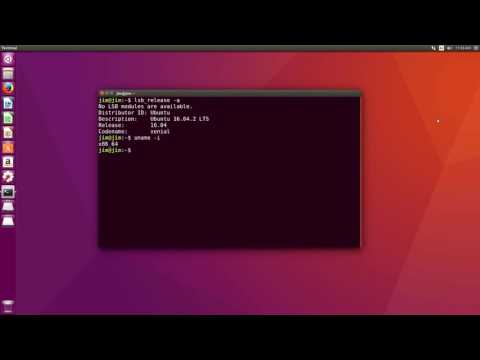 Check the Version of Ubuntu from the Terminal and Unity