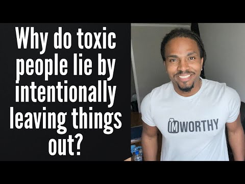 Lying by Omission is one of the ways a narcissist or toxic person gets away with things