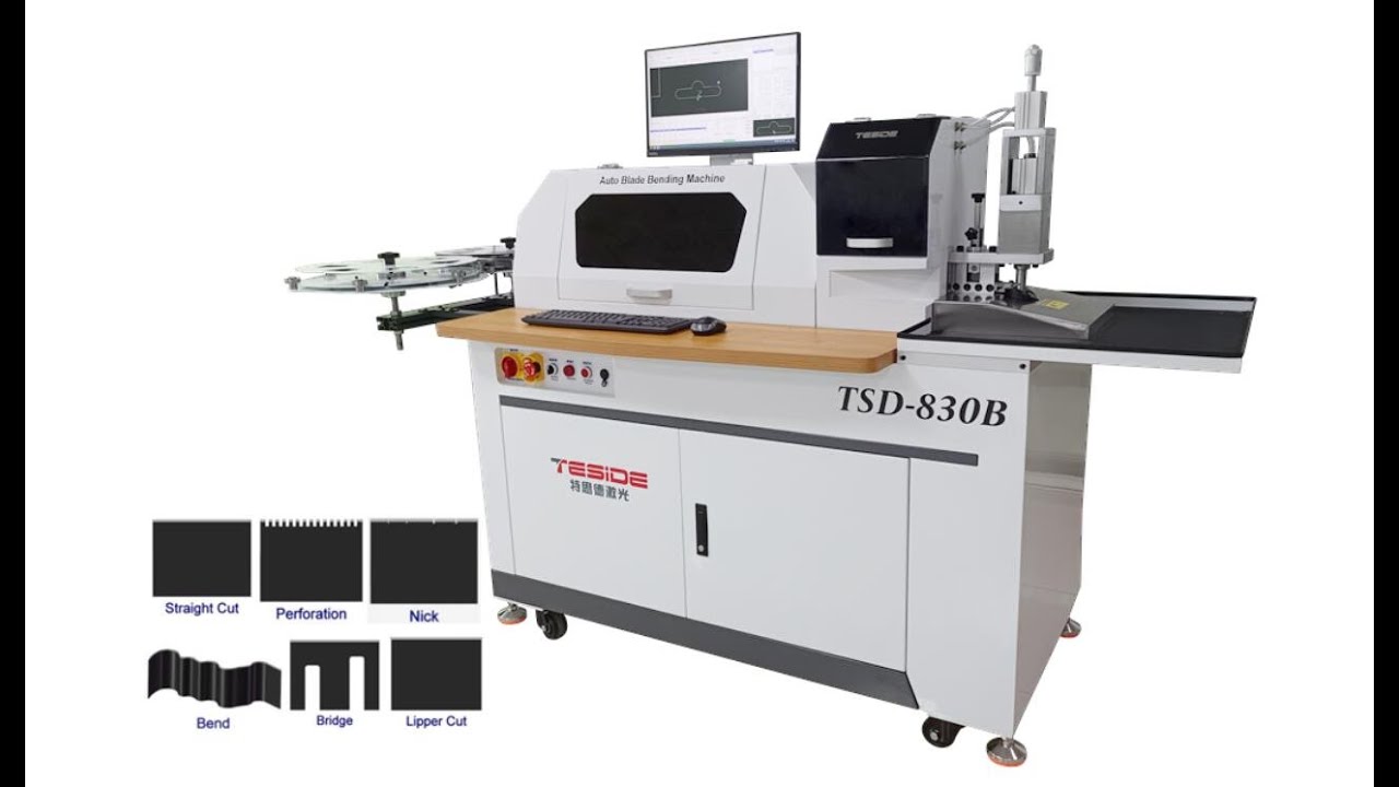TSD-830B AUTO BLADE BENDING MACHINE#diemaking #printing, #package #tsdlaser