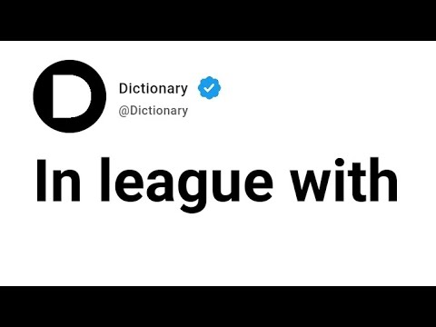In league with Meaning In English