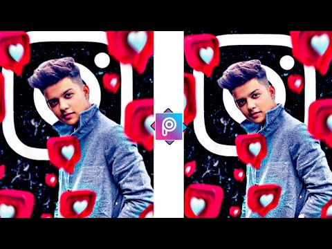 Instagram Logo Photo Editing Tutorial || Red And Black Dark Colour Photo Editing || Just In 5 Min ||