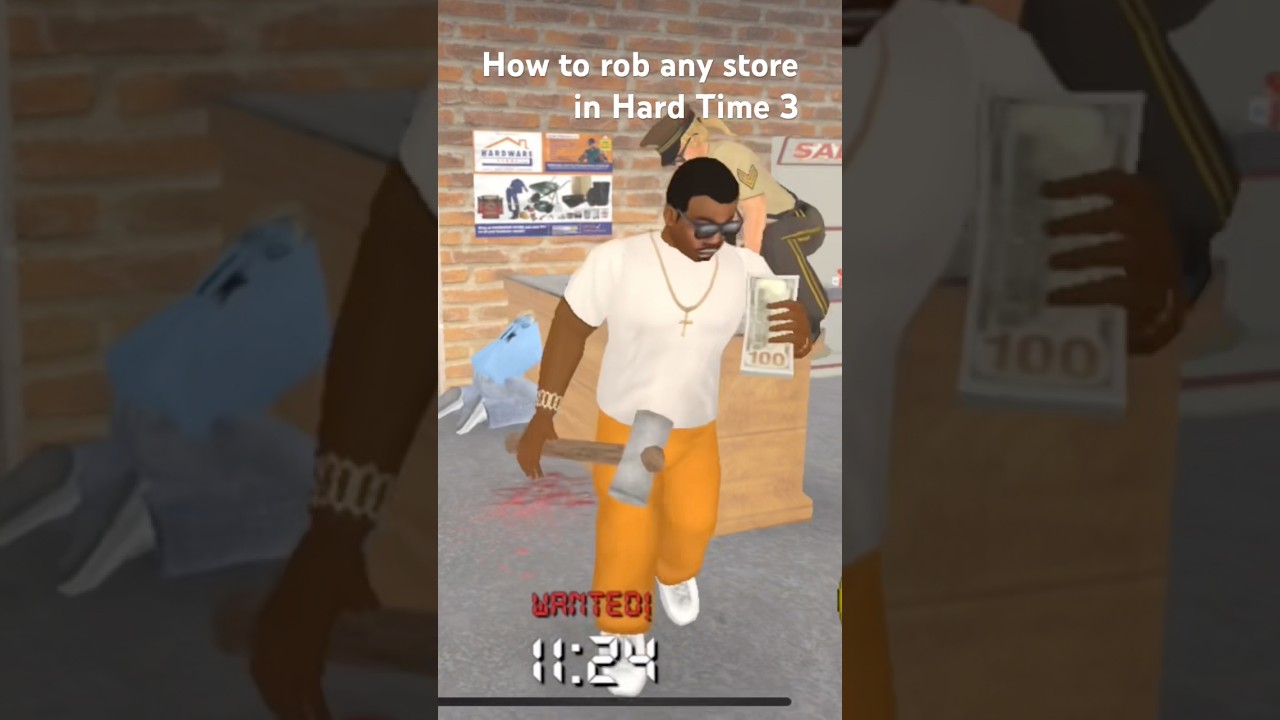 How to rob any store in Hard Time 3 #hardtime3 #mdickie