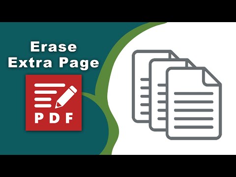 How to erase an extra page from a pdf file in PDF X-Change Editor