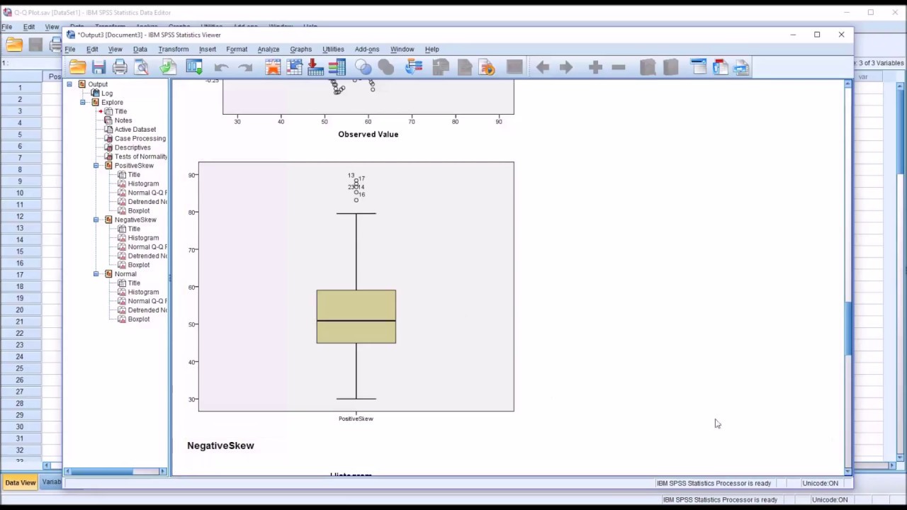 Creating and Interpreting Normal Q-Q Plots in SPSS
